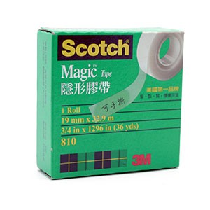 3M 810-3/4隱形膠帶 19mmX32.9m