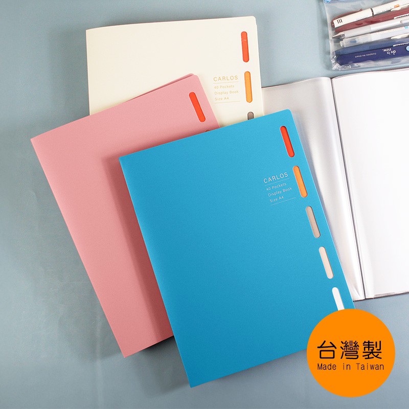 珠友 A4/13K PP 資料本-內袋加厚 40 張 - OB文具倉庫
